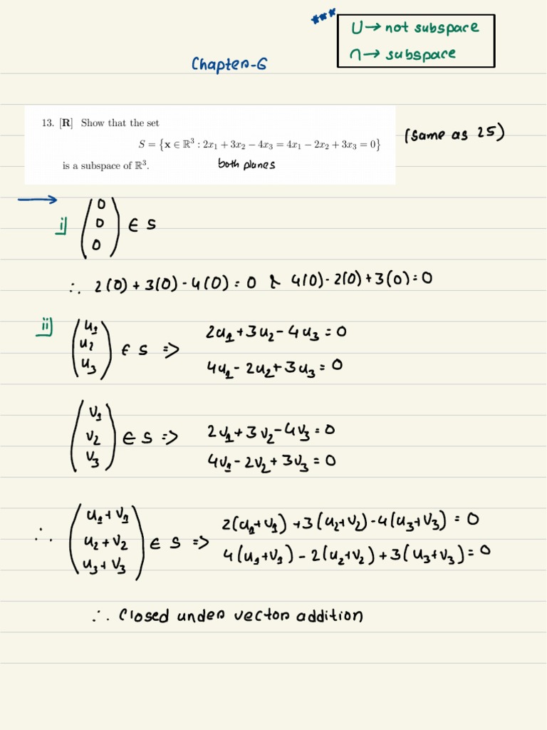 MATH1231 Tutorial | PDF | Linear Subspace | Mathematics