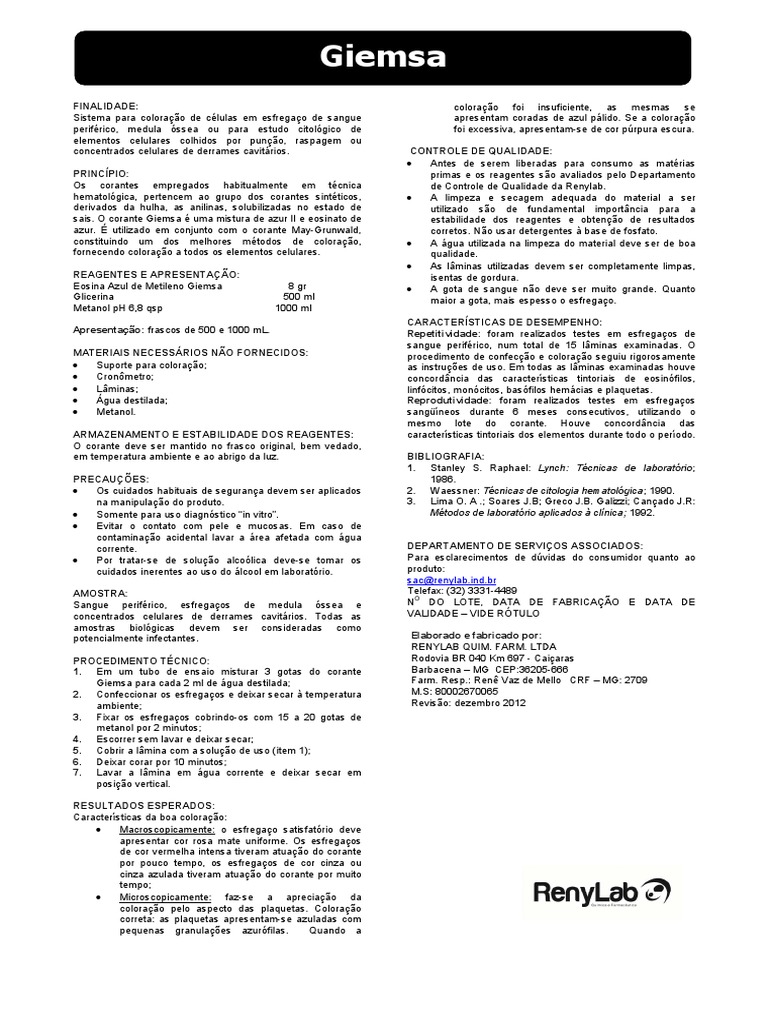 Giemsa PDF | PDF