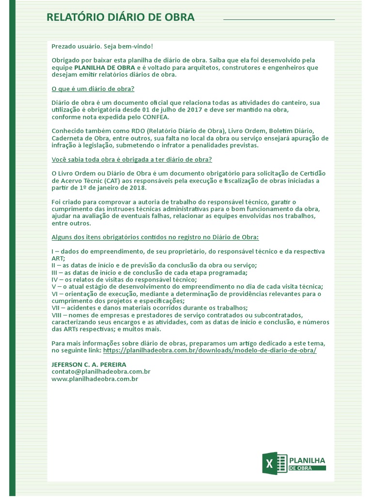 Modelo Rdo-Izabel2 | PDF