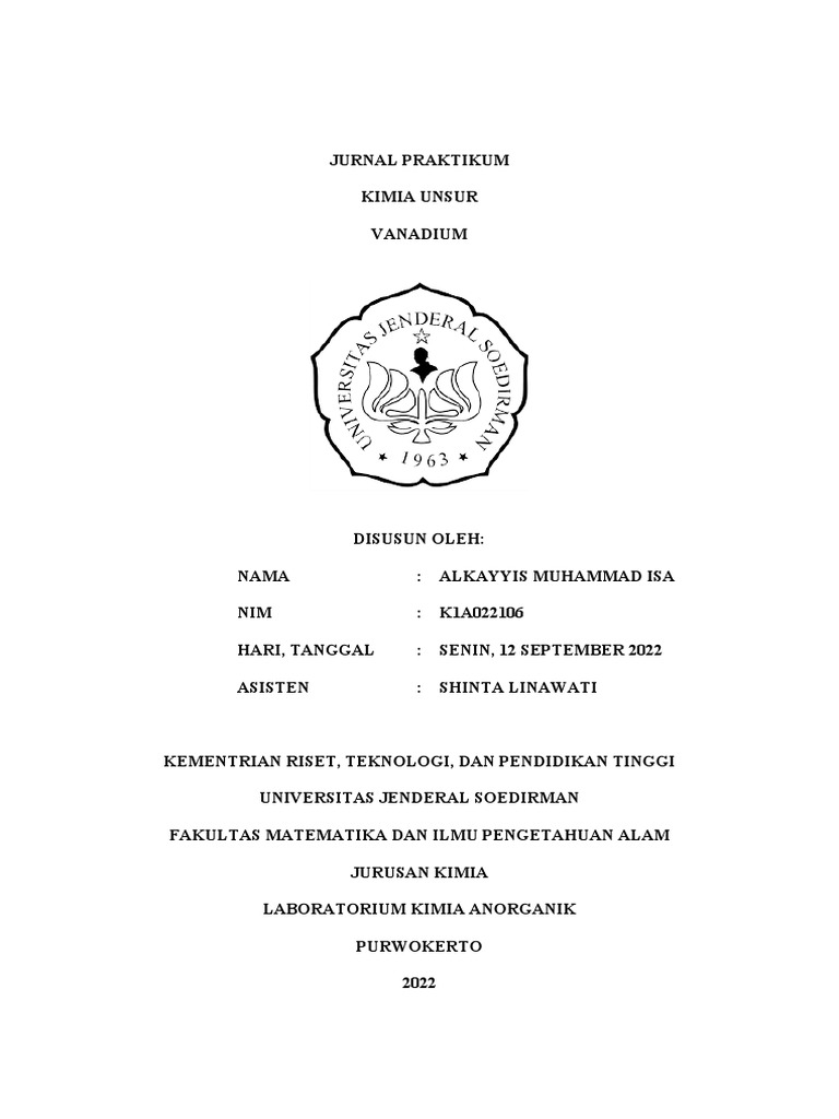 Laprak Vanadium Fix | PDF