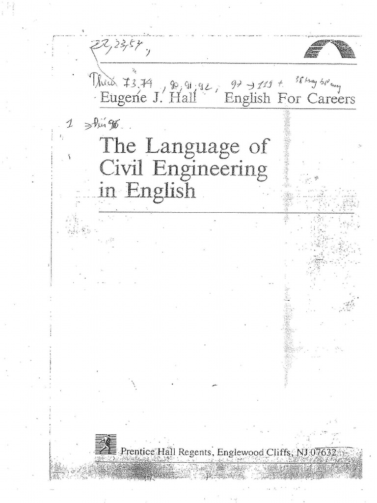 The Language of Civil Engineering in English PDF | PDF
