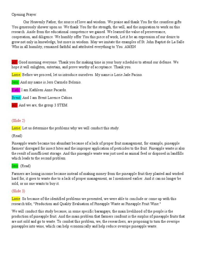 Defense Script | PDF | Wine | Alcoholic Beverages