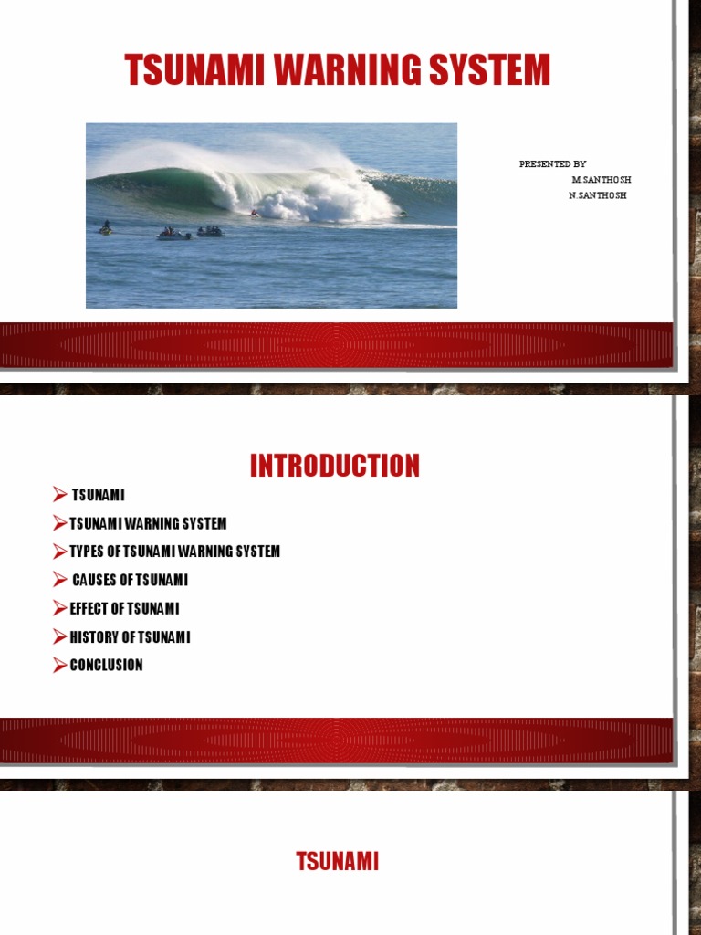 Tsunami Warning System | PDF | Tsunami | Earthquakes