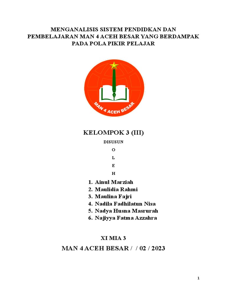 Karya Ilmiah. XXI Contoh Sample | PDF