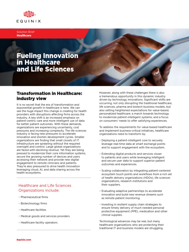Healthcare and Life Sciences Solution Brief PDF | PDF | Cloud Computing | Health Care