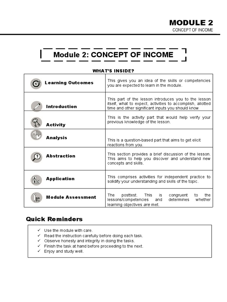 Lesson 4 Sources of Income | PDF | Income | Taxes
