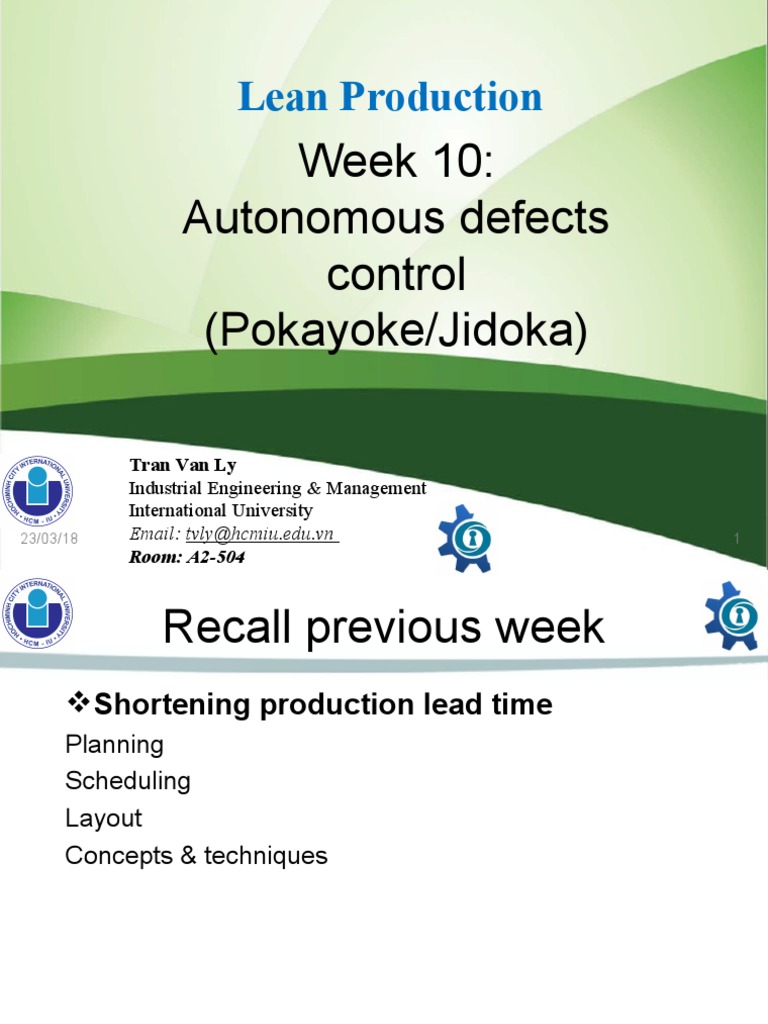 Week 10 - Autonomous Defects Control (Pokayoke Jidoka) | PDF | Business ...
