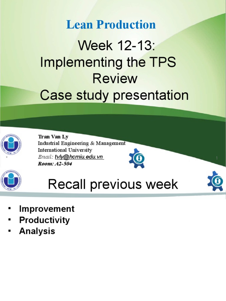 Week 12-13 - Implementing The TPS | PDF | Lean Manufacturing ...