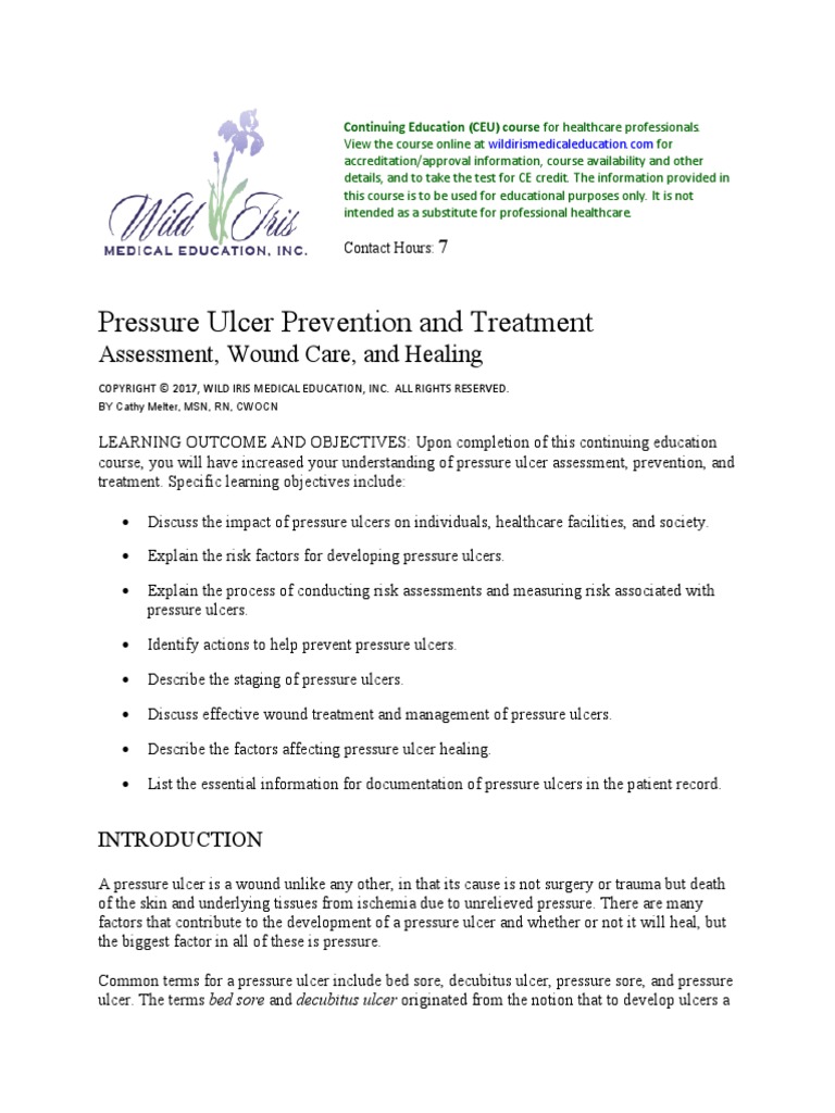Pressure Ulcer Assessment and Treatment (PDFDrive) | PDF | Hospital ...
