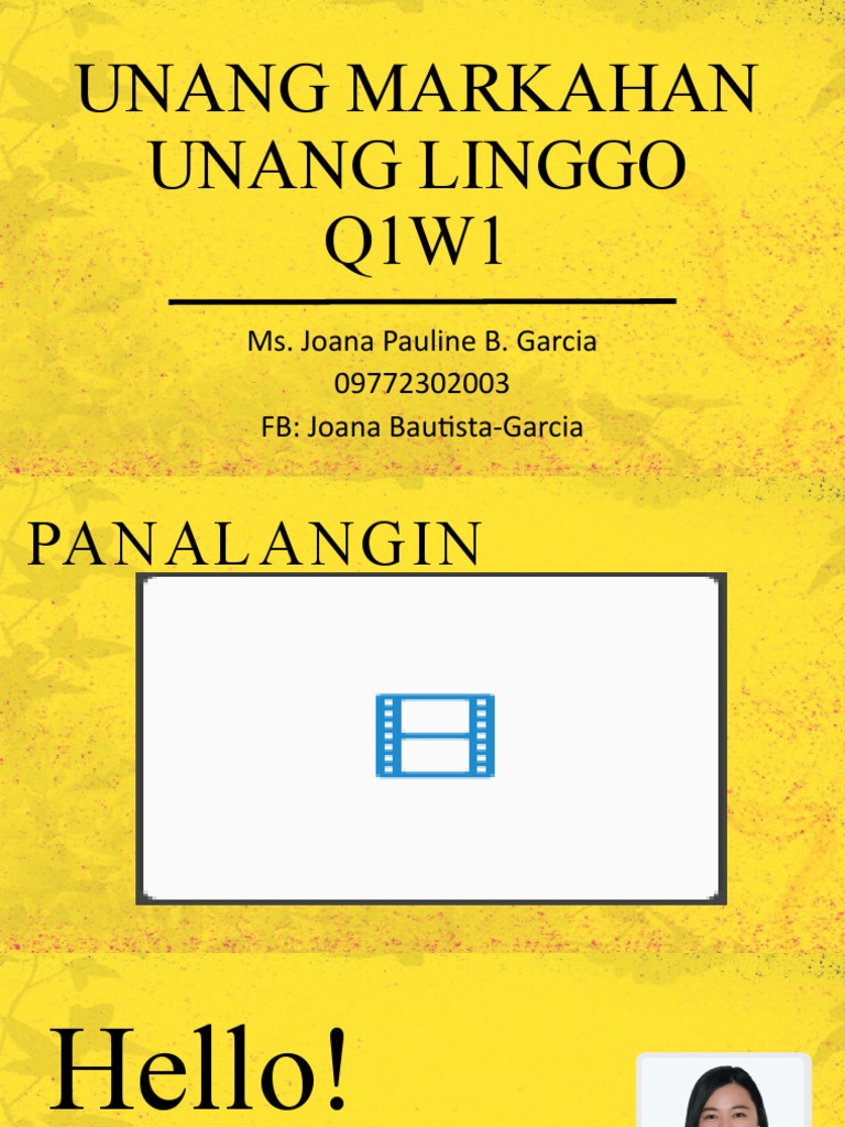 Filipino8 Q1W1 | PDF