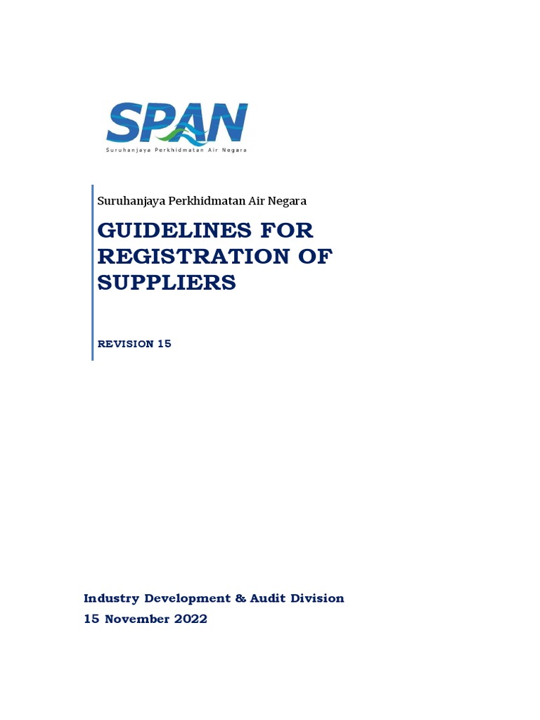 SPAN Guidelines Rev. 15 | Download Free PDF | Polyvinyl Chloride | Pipe ...