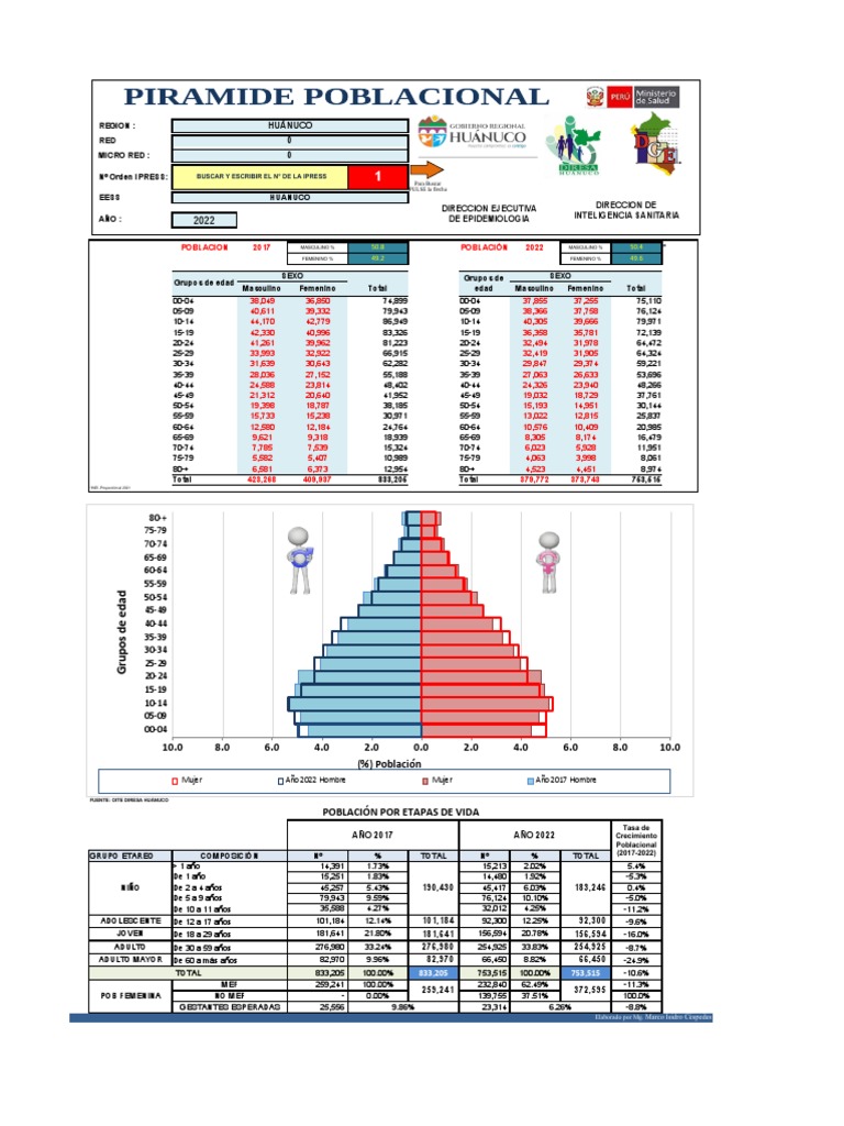 Piramide Poblacional 2017-2022 | PDF