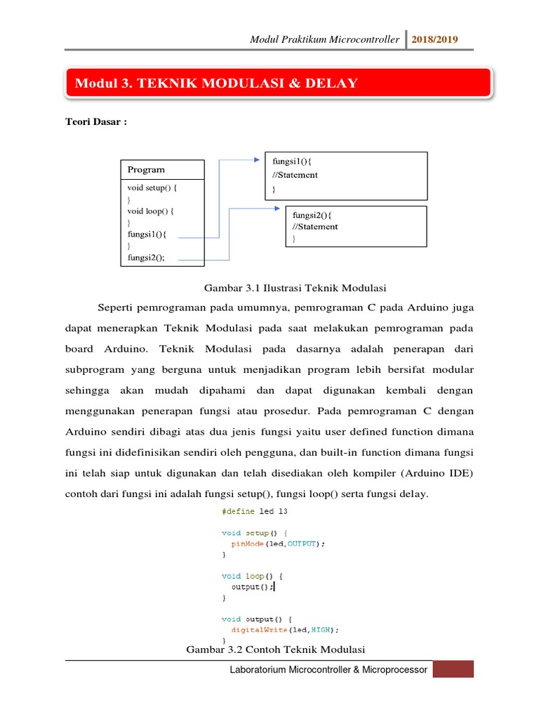 Modul 3 - Teknik Modulasi Dan Delay | PDF | Komputer
