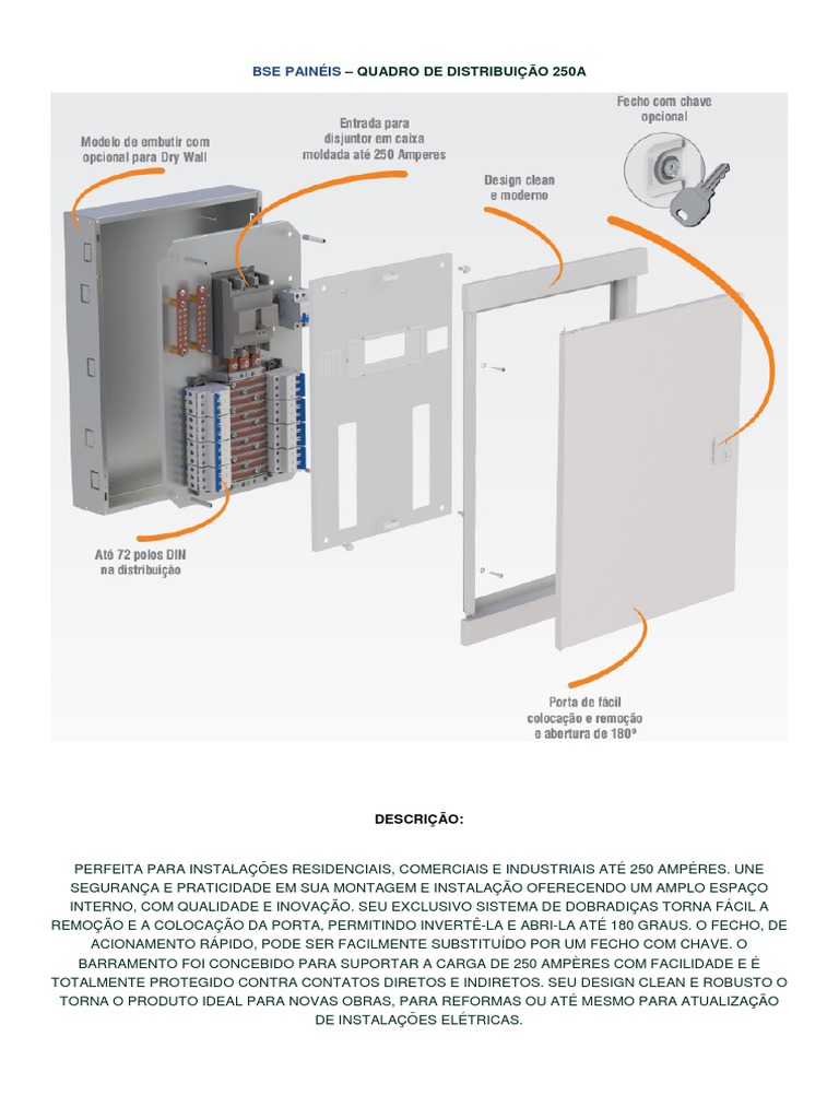 Quadro de Distribuicao 250a | PDF | Bens manufaturados