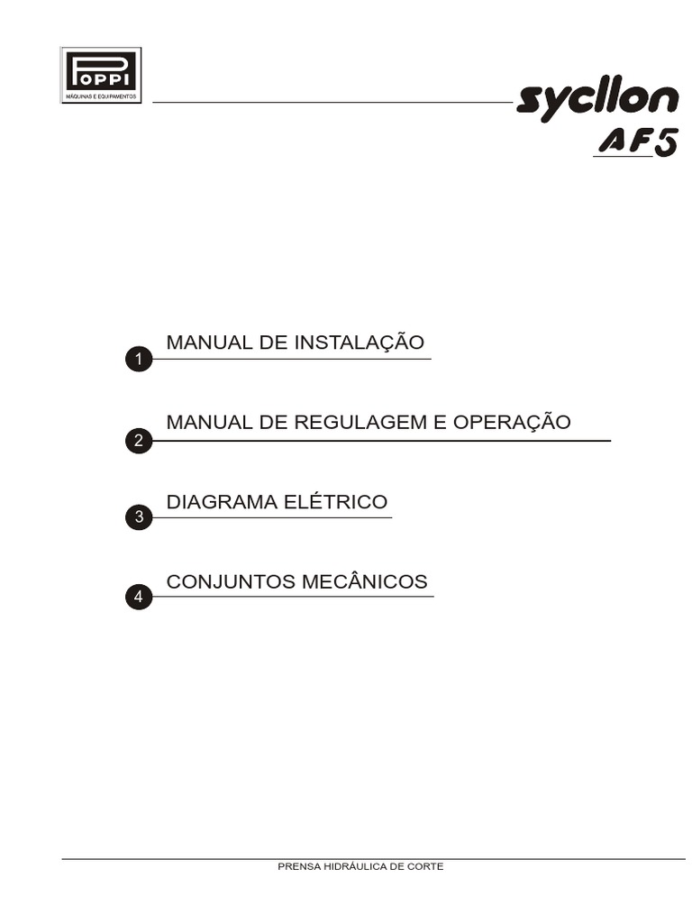 Sycllon Af5 | PDF | Reservatório de petróleo | Motores