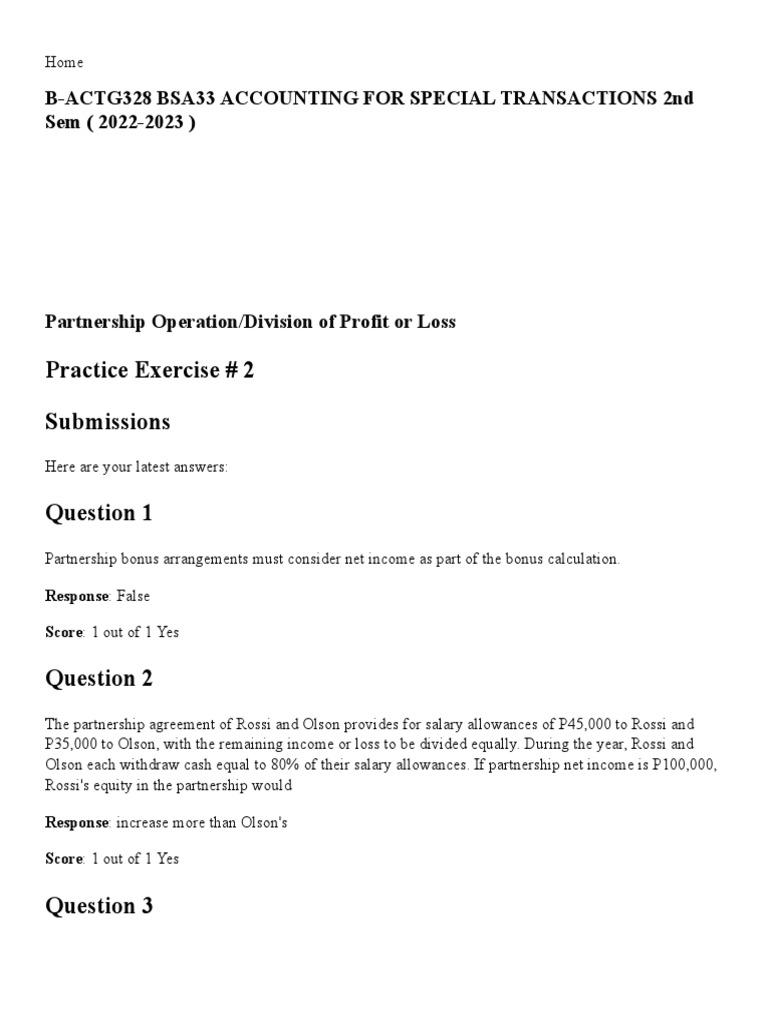 Secret | PDF | Partnership | Income Statement