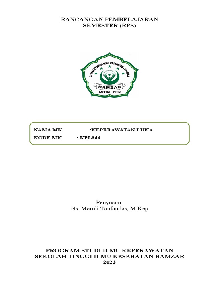RPS Keperawatan Luka 2022-2023 | PDF