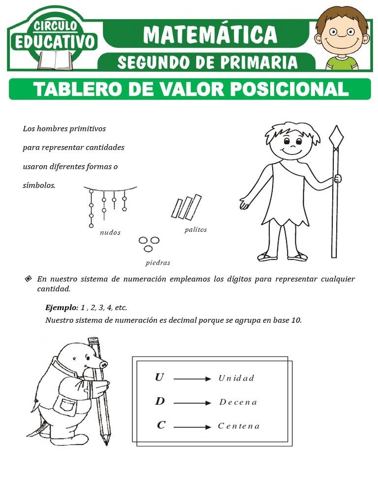 Tablero de Valor Posicional para Segundo de Primaria | PDF ...