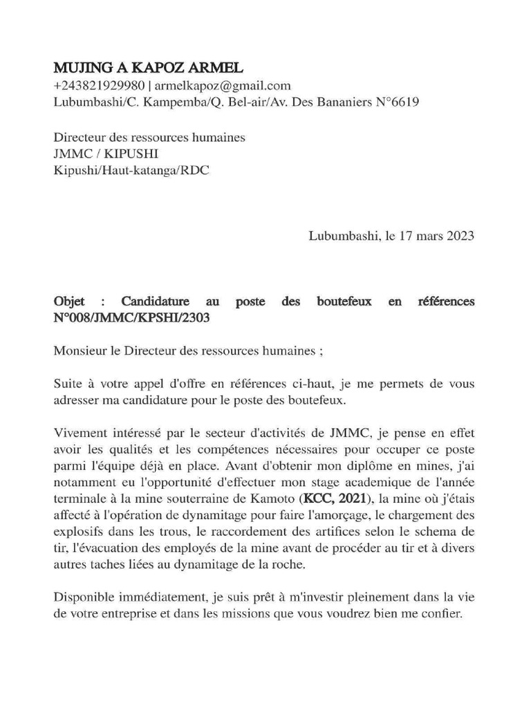 JMMC Boutefeux PDF | PDF