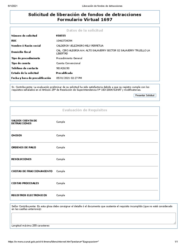 Mily Precalificada | PDF