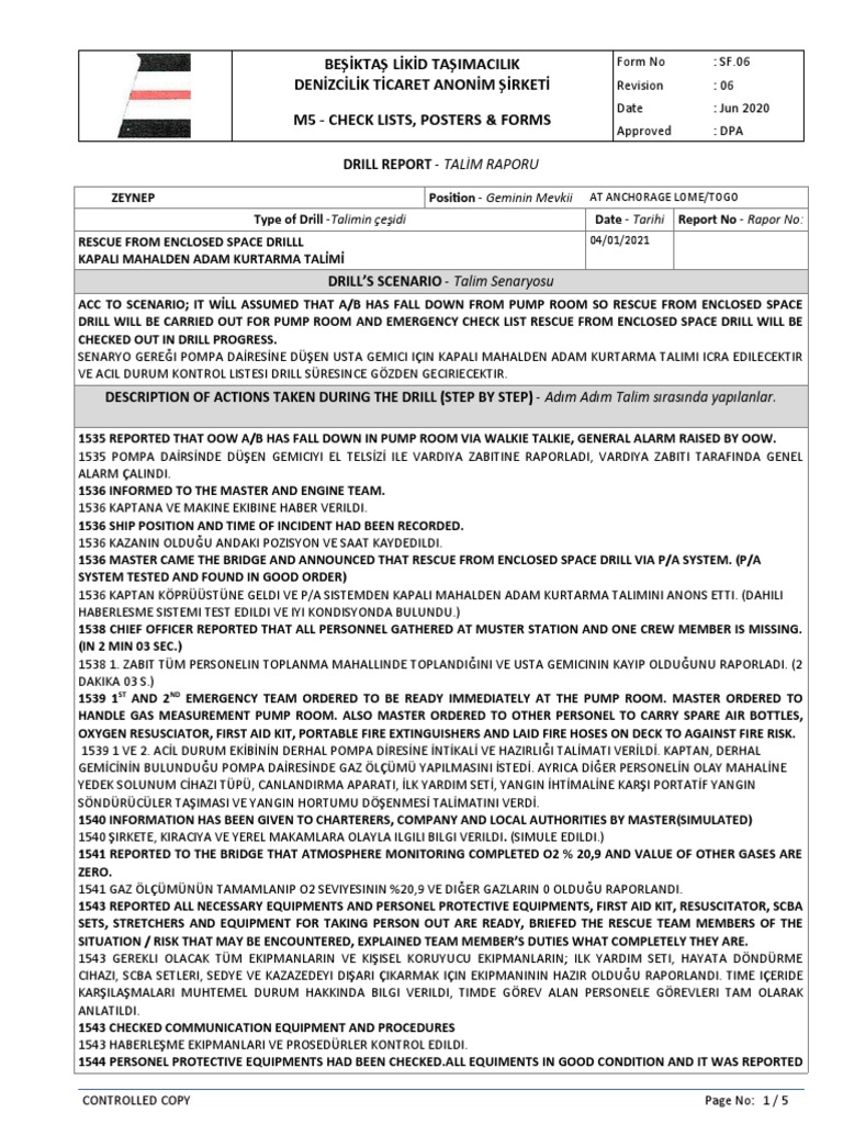 04.01.2021 - Enclosed Space Rescue | PDF | Safety | Equipment
