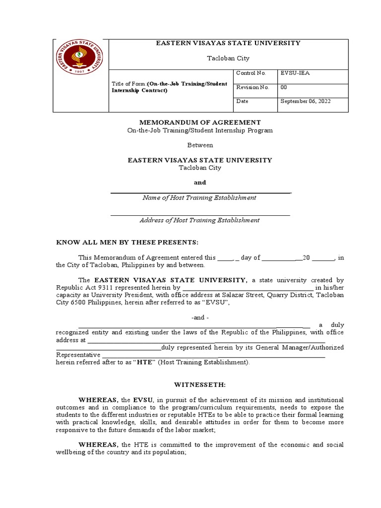 Internship Contract | Download Free PDF | Internship | Job Hunting