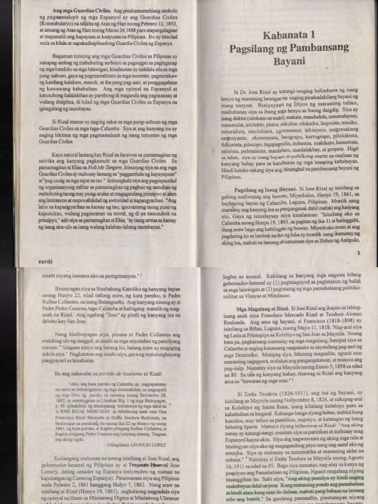 Rizal - Kabanata 1 | PDF
