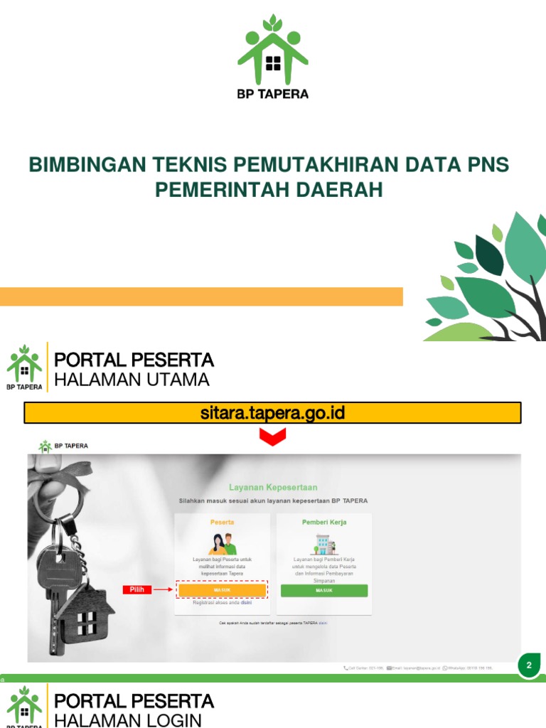 Panduan Teknis Pemuktahiran Data Peserta Tapera | PDF