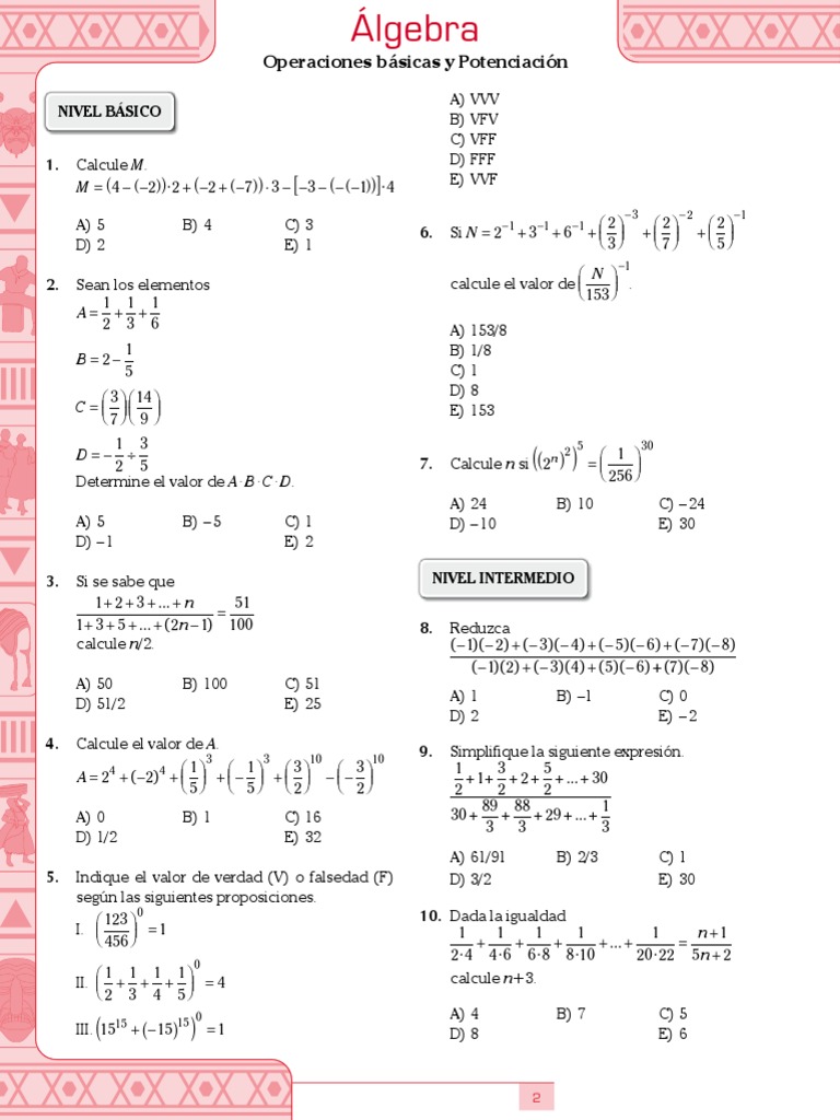 Álgebra - Primer Repaso | PDF | Objetos matemáticos | Ciencia computacional