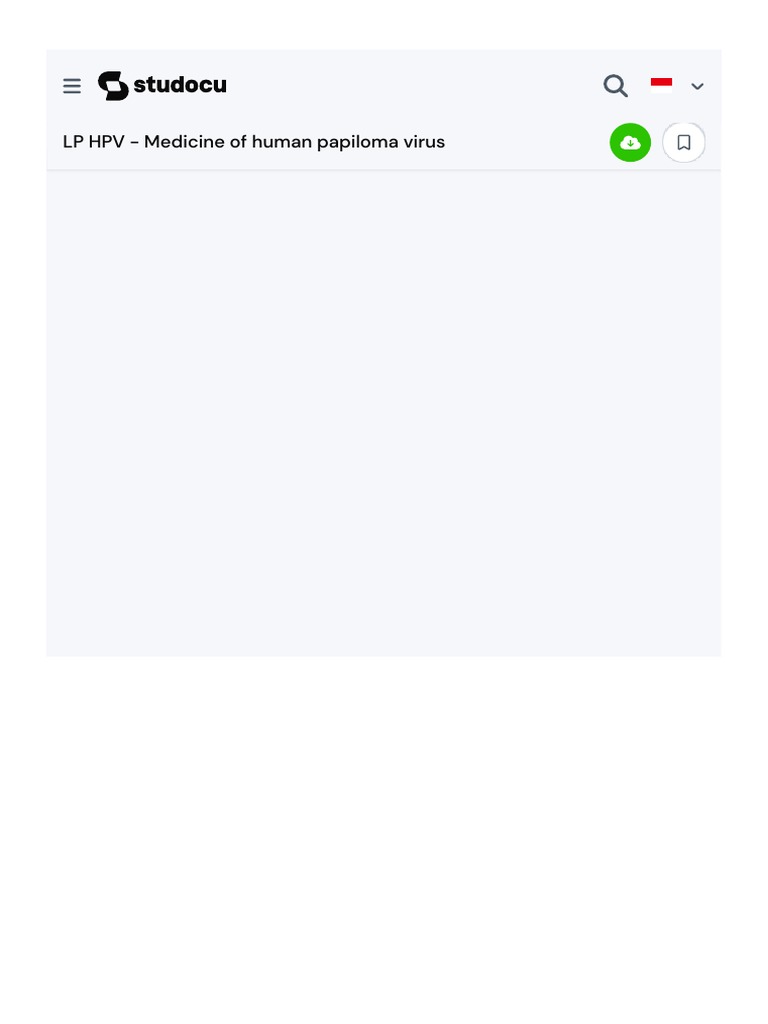 LP HPV - Medicine of Human Papiloma Virus - LAPORAN PENDAHULUAN PADA Ny. S G 2 P 2 A 0 DENGAN ...