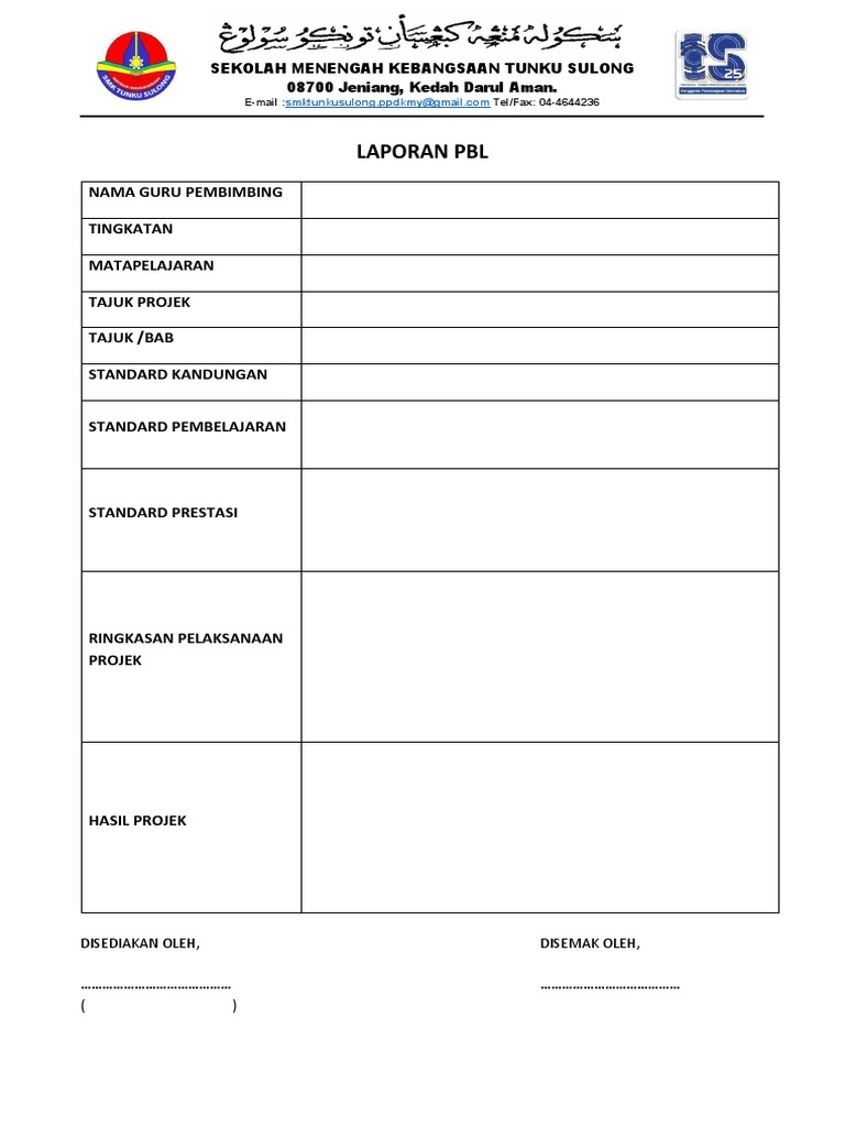 Template PBL 2022 | PDF
