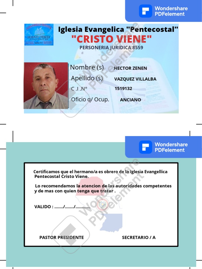 CARNET PARA IMPRIMIR-CopiarOSVALDO PINTOS | PDF | Pentecostalismo ...