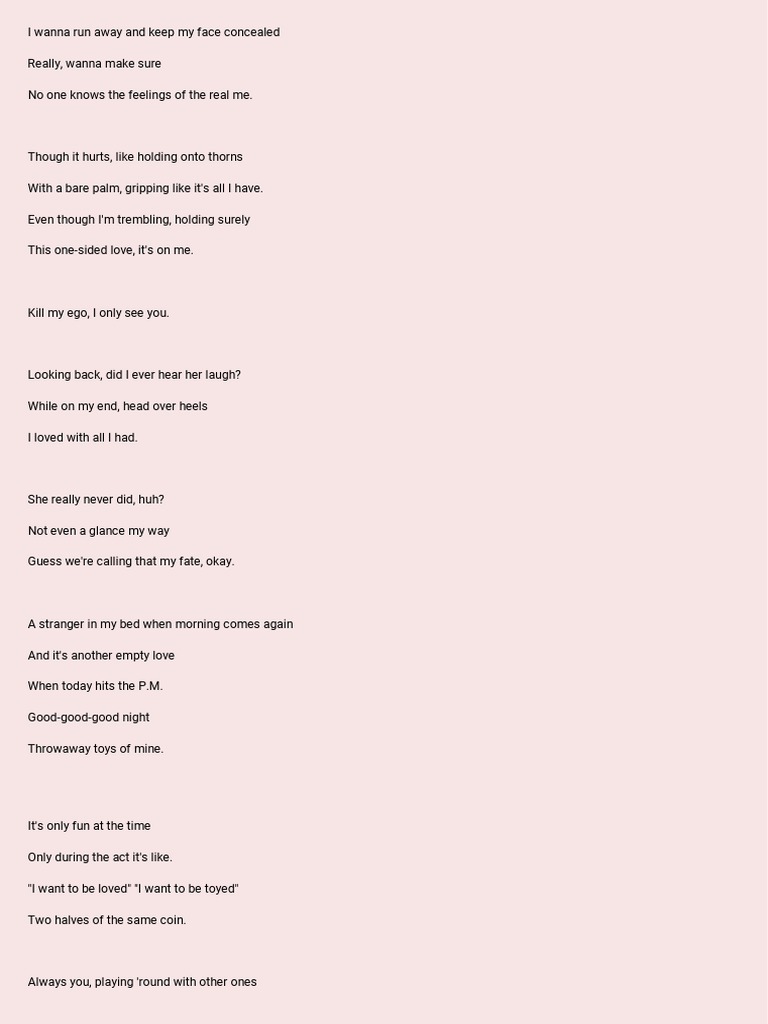 Toy Lyrics | PDF