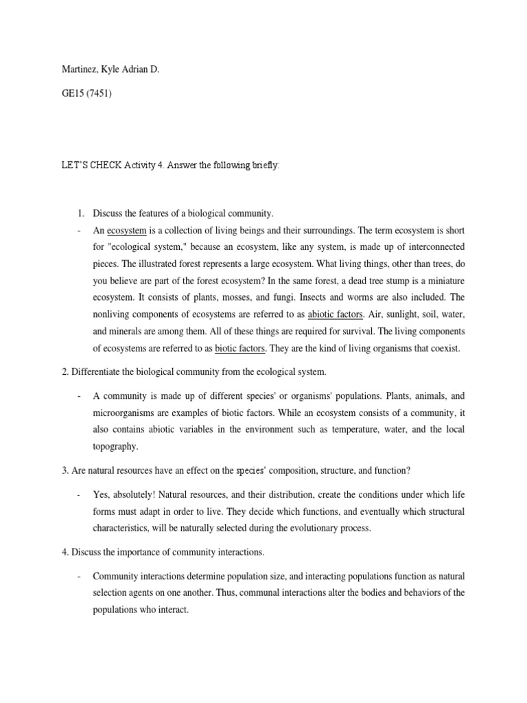 GE15 UloD | PDF | Ecosystem | Ecology