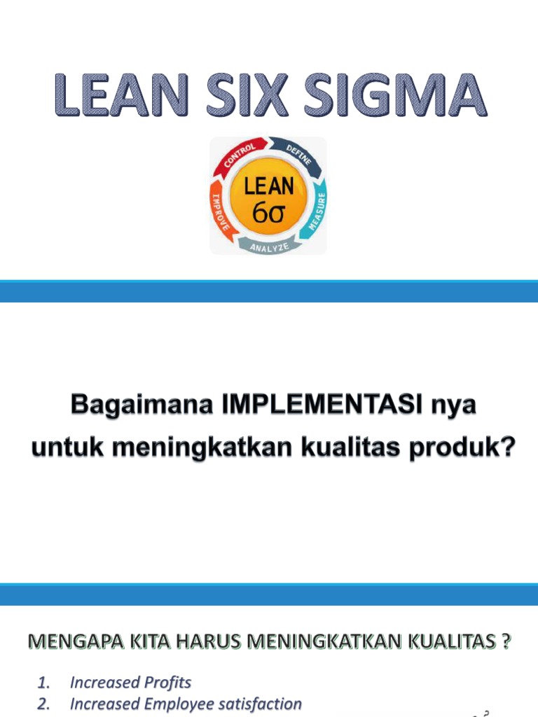 Implementasi Lean Six Sigma | PDF