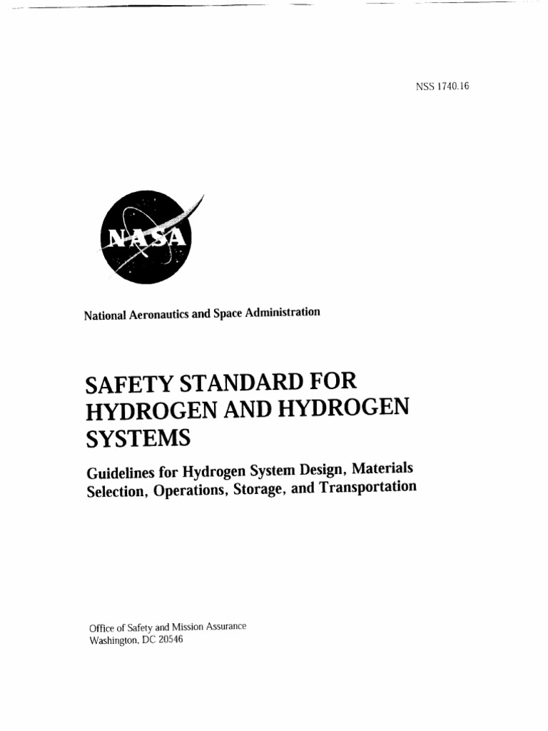Safety Standard: FOR Hydrogen and Hydrogen | PDF | Liquid Hydrogen | Safety