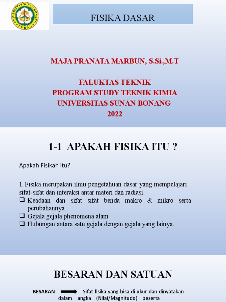 Fisika Dasar | PDF