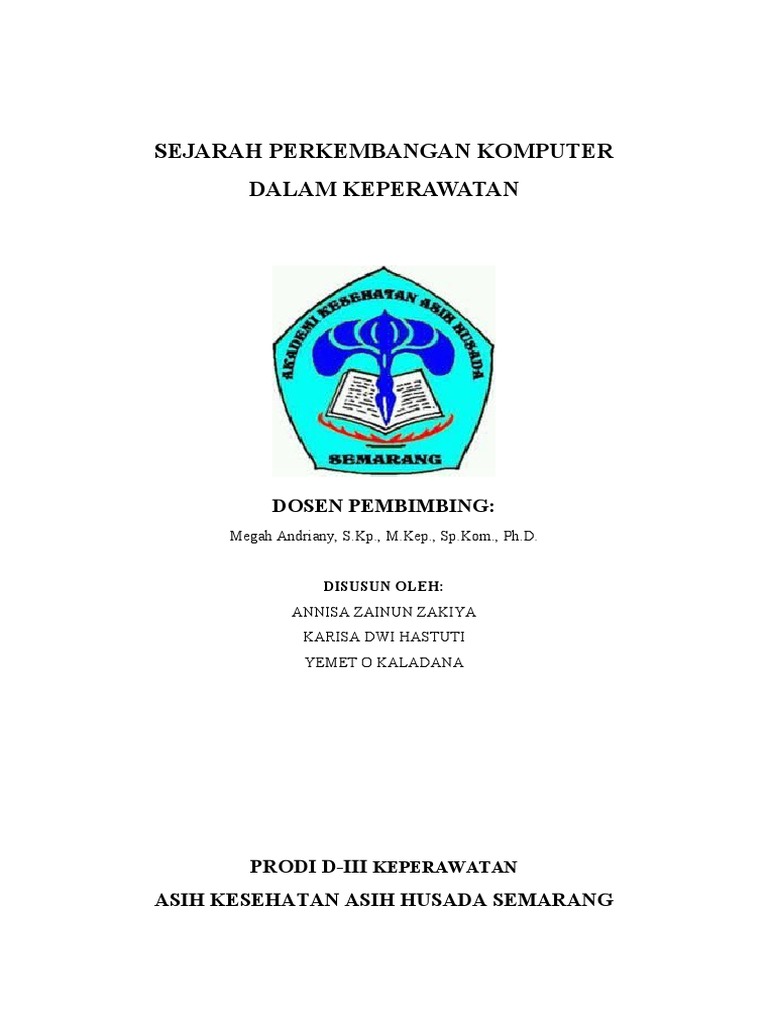 Sejarah Perkembangan Komputer Dalam Keperawatan Diri | PDF | Ilmu Sosial | Komputer