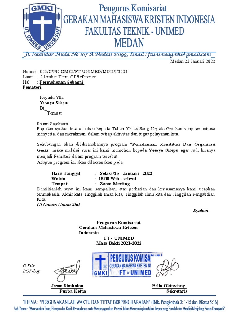 025 Surat & Tor Orkom | PDF