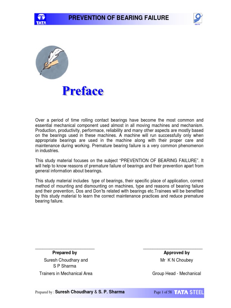 Prevention of Bearing Failure PDF | PDF | Bearing (Mechanical ...