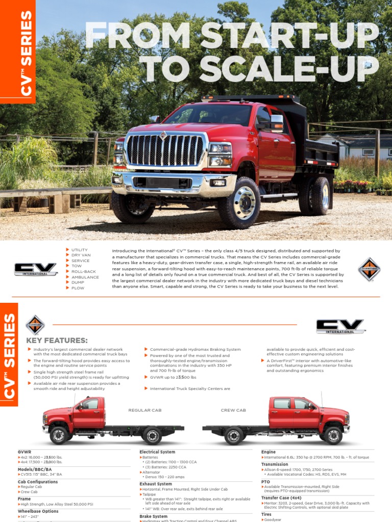 CV Specsheet 07 | PDF | Truck | Four Wheel Drive