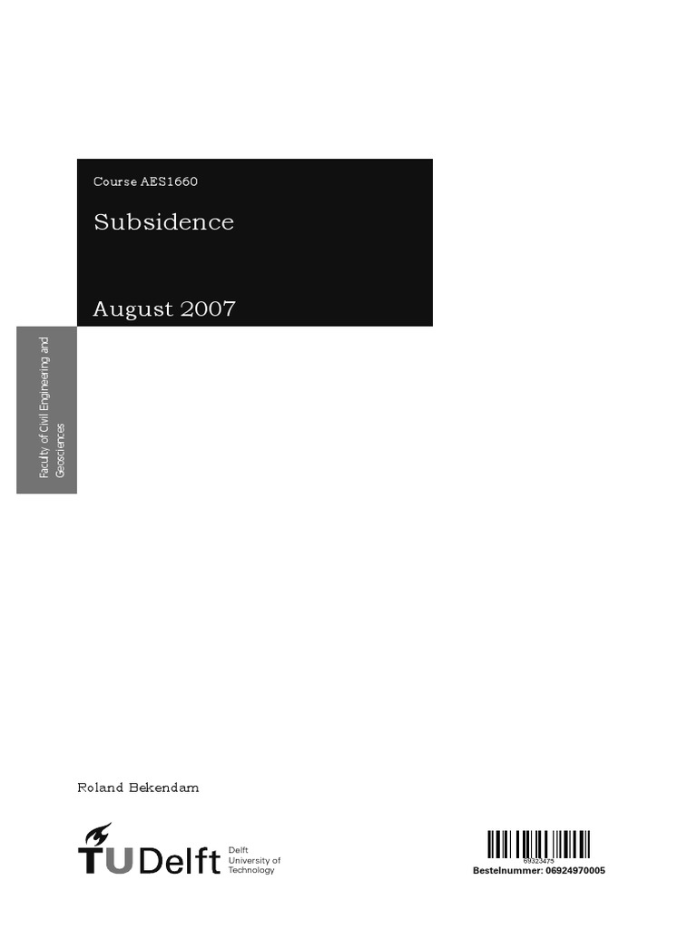 Subsidence AES1660 PDF | PDF | Aquifer | Groundwater