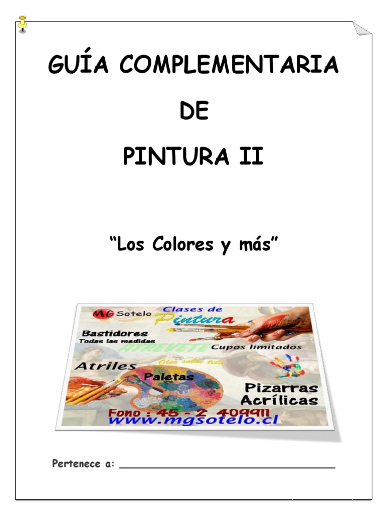 Guia Complementaria de Aprendizaje en Pintura II Color | PDF | Color | Amarillo