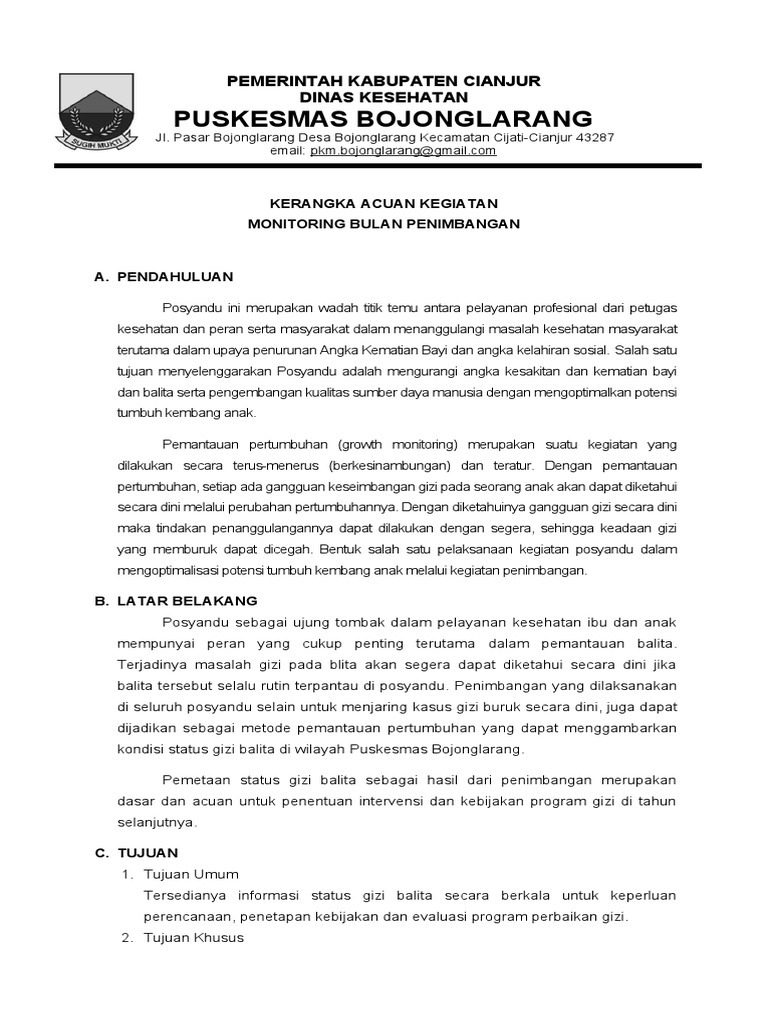 CONTOH KAK AKRE 22 | PDF