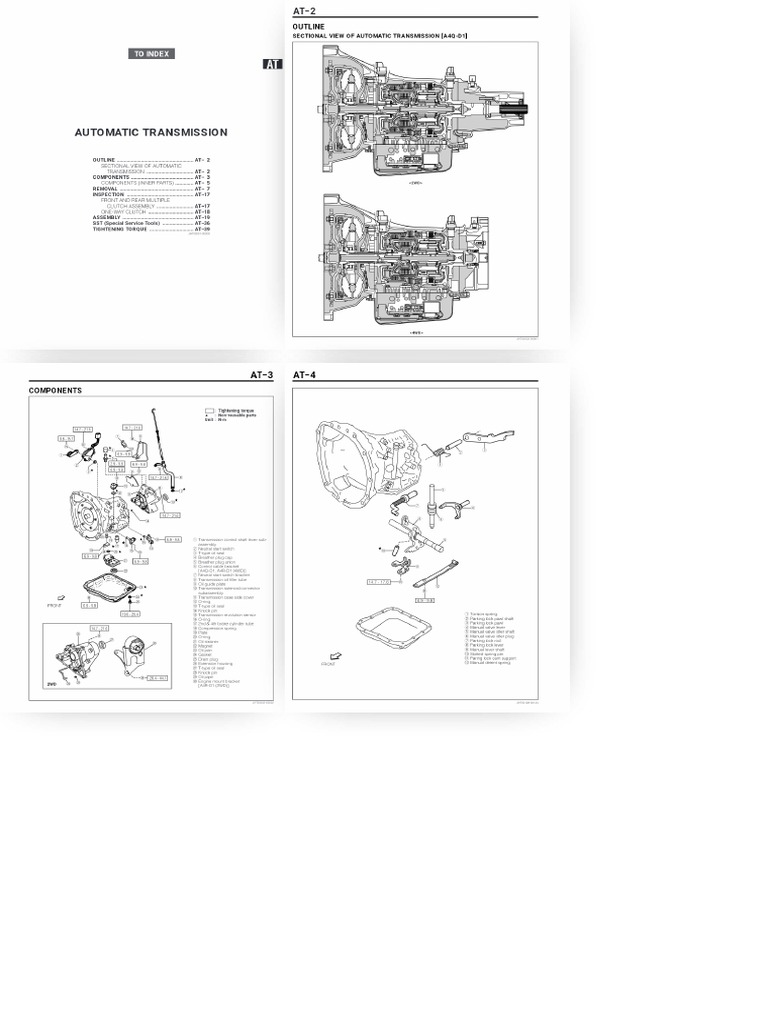 AUTOMATIC TRANSMISSION - A4Q - A4R AT - PDF Download | PDF