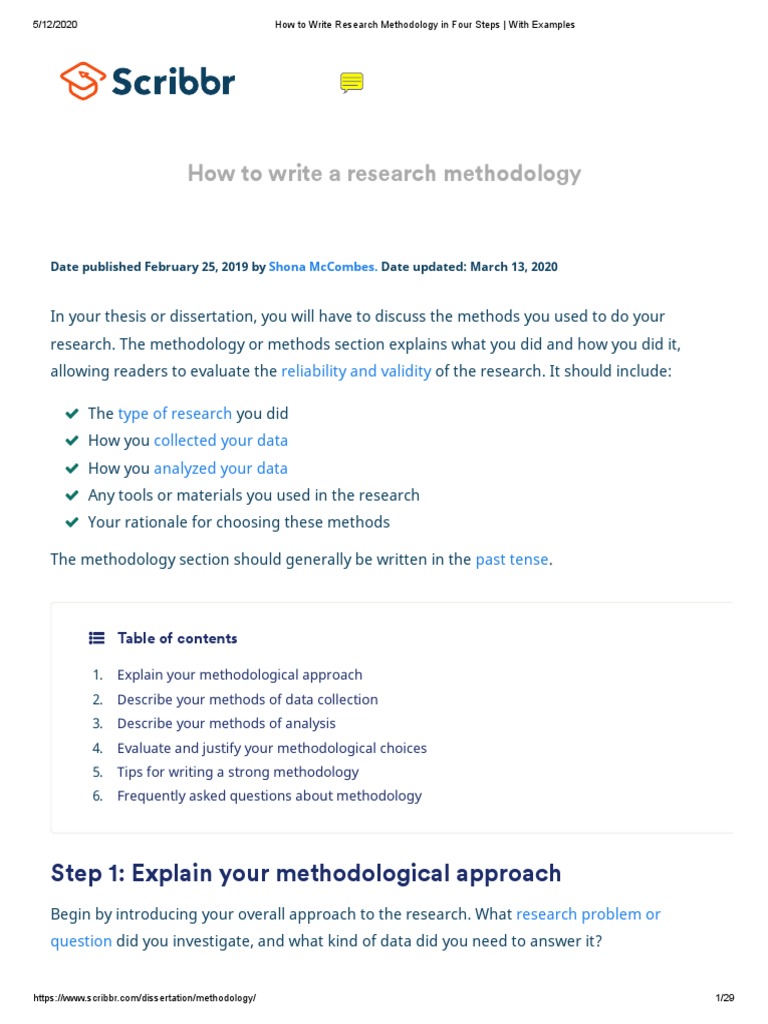 Research Methodology Guide | PDF | Methodology | Survey Methodology