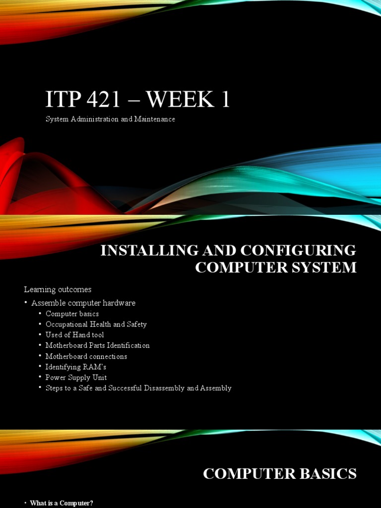 Itp 421 Week 1 | PDF | Computer Data Storage | Electricity