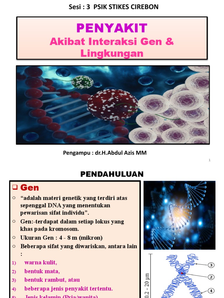 Sesi 3 Interaksi Gen & Lingkungan | PDF