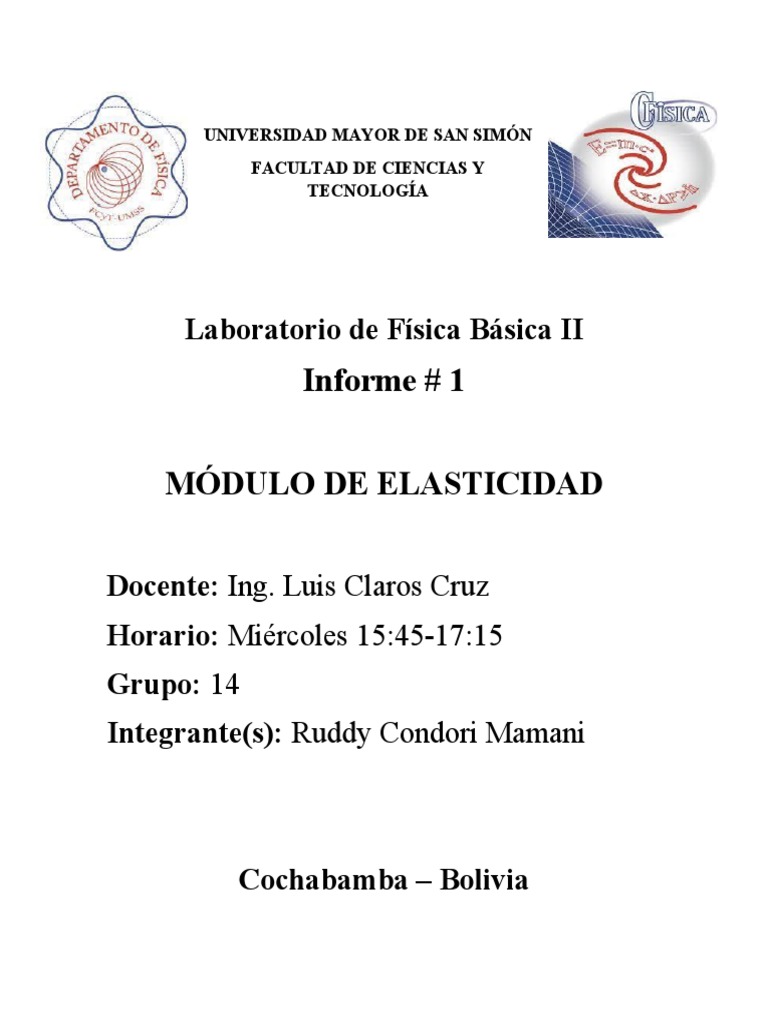 Modulo De Elasticidad Pdf Elasticidad Física El Módulo De Young