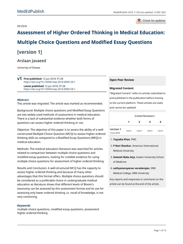 Mep 7 14 1672 | PDF | Multiple Choice | Educational Assessment